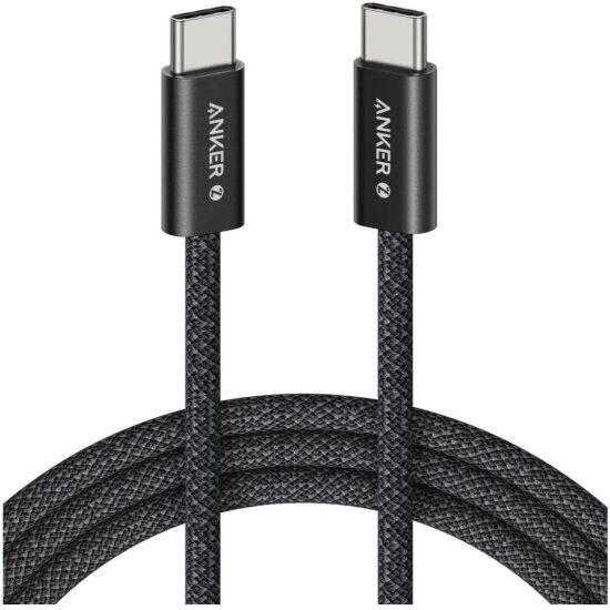 Кабель Anker Zolo USB-C - USB-C, 240Вт, 1м, черный