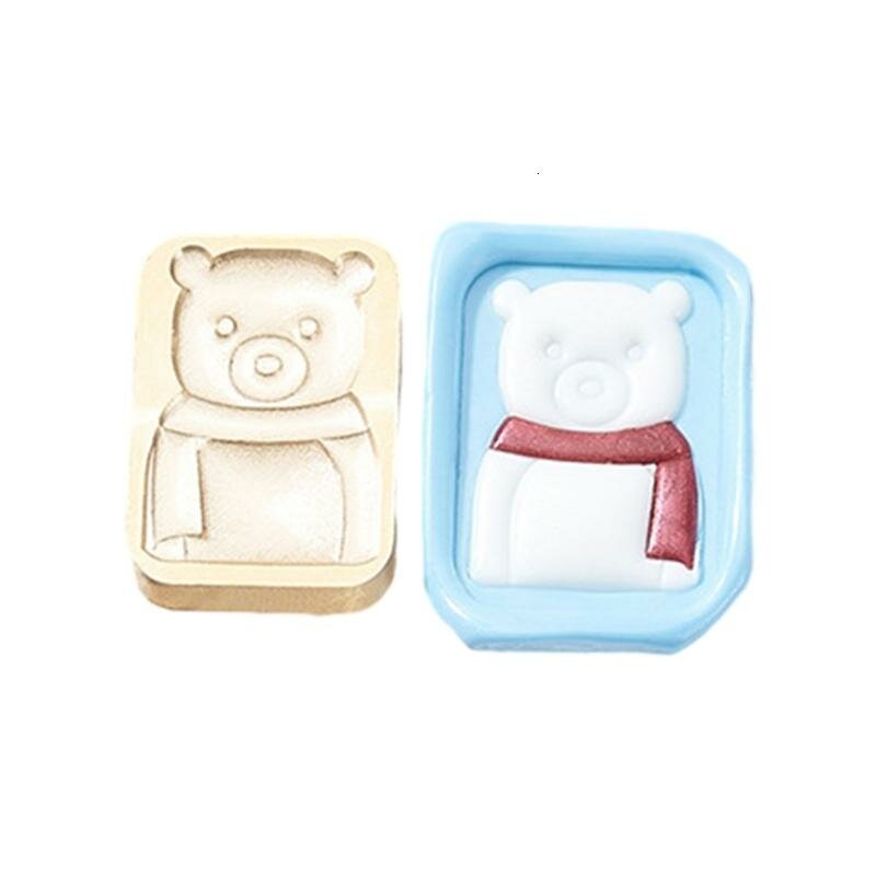 Печать с медведем из серии "Животные", A