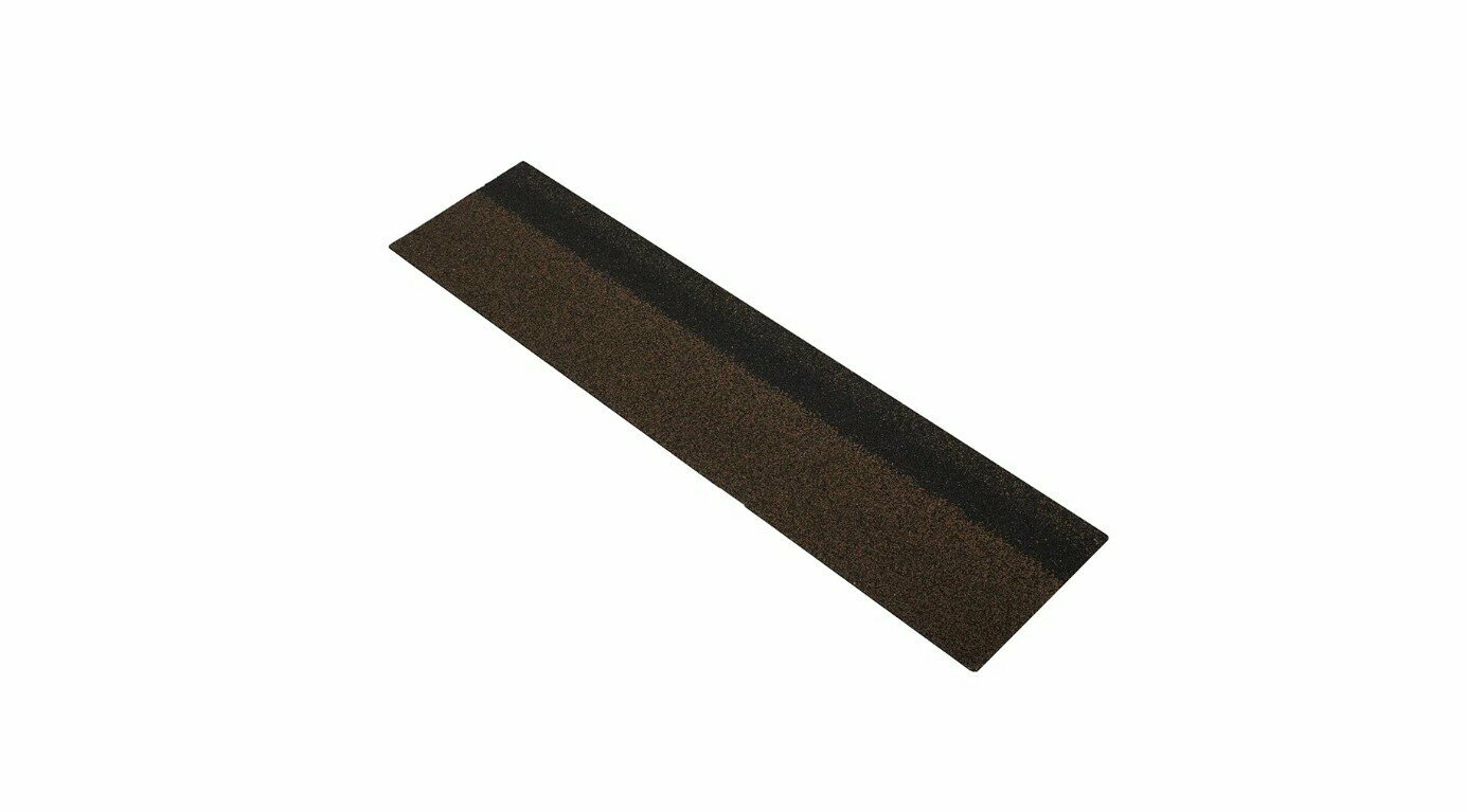 Черепица гибкая коньково-карнизная Шинглас Финская микс коричневая 12/20 пог. м