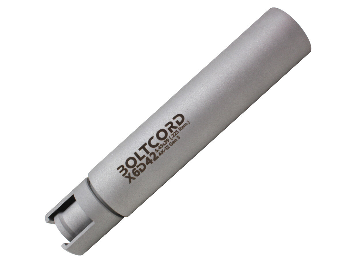 ДТК BOLTCORD 12 2023, 6 камер, калибр .223, байонет, закрытого типа, газоразгруженный, нержавеющая сталь
