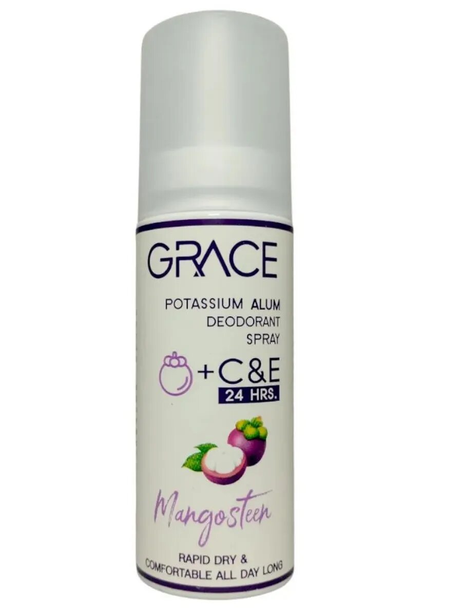 GRACE квасцовый тайский дезодорант спрей мангустин + витамины С и Е , 50 мл
