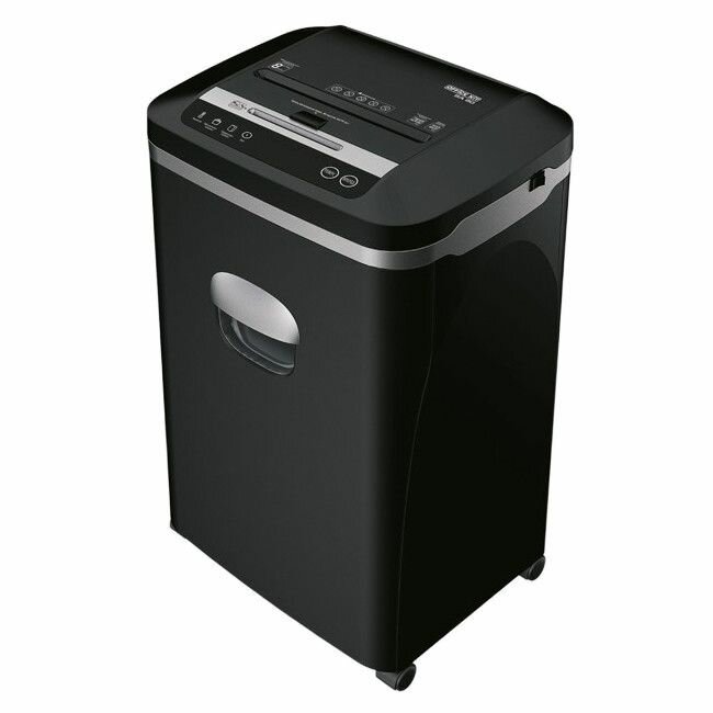 Шредер Office Kit SA80 2x10 (секр. P-5)/фрагменты/80лист./20лтр./скрепки/скобы/пл. карты/CD