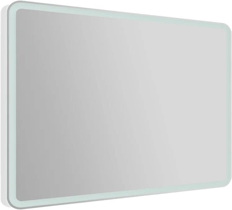 Зеркало BelBagno SPC-MAR-1000-800-LED-BTN со светодиодной подсветкой, 100 см, зеркало настенное в ванную, итальянское