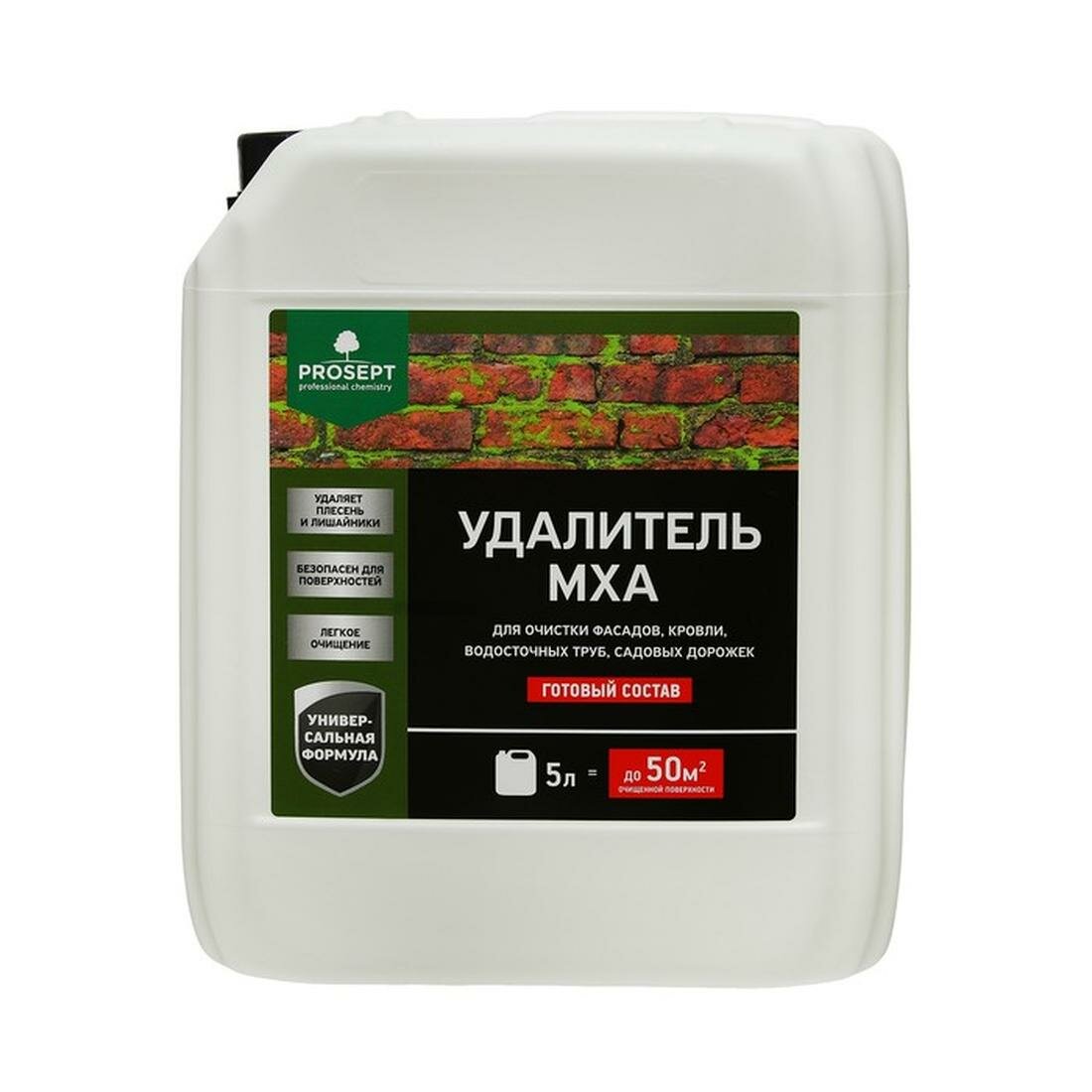 Удалитель мха PROSEPT 9614283, готовый состав, универсальная формула, канистра, 5л