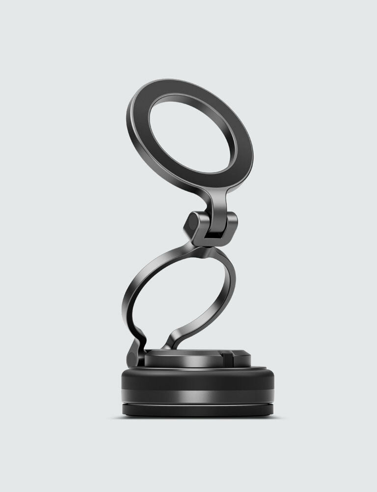 Держатель на присоске EnergEA MagMount Flex (MagSafe), Темно-серый (Gunmetal)