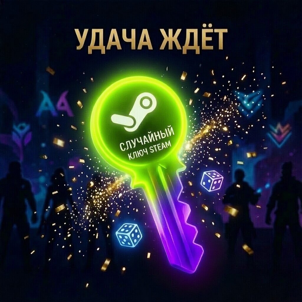 Ключ активации Steam "Игра X", ключ Steam-игры, до 1000 рублей