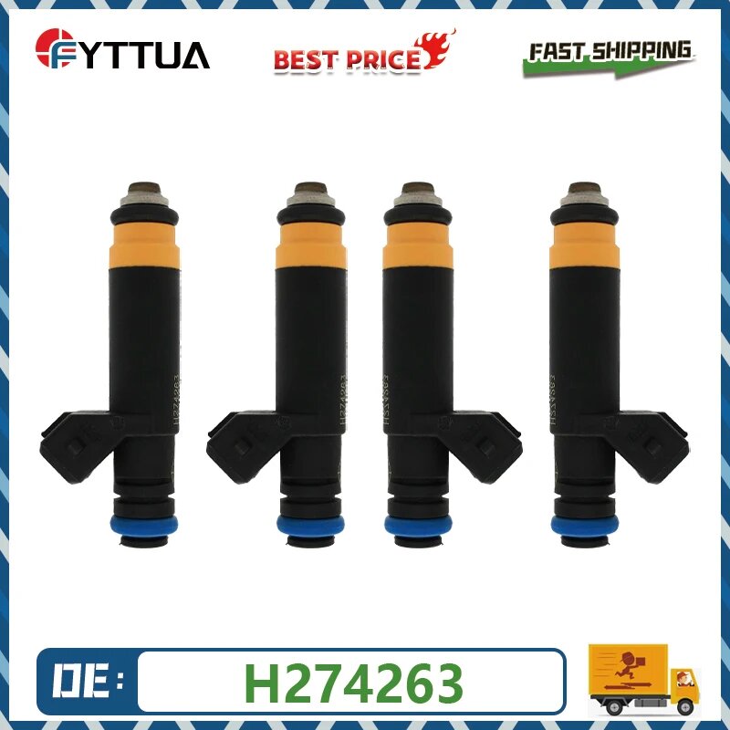 4 шт. топливная форсунка H274263 8200128961 7700274263 для Renault Kangoo Clio Logan Megane Symbol 1,2 1,4 1,6 автоаксессуары