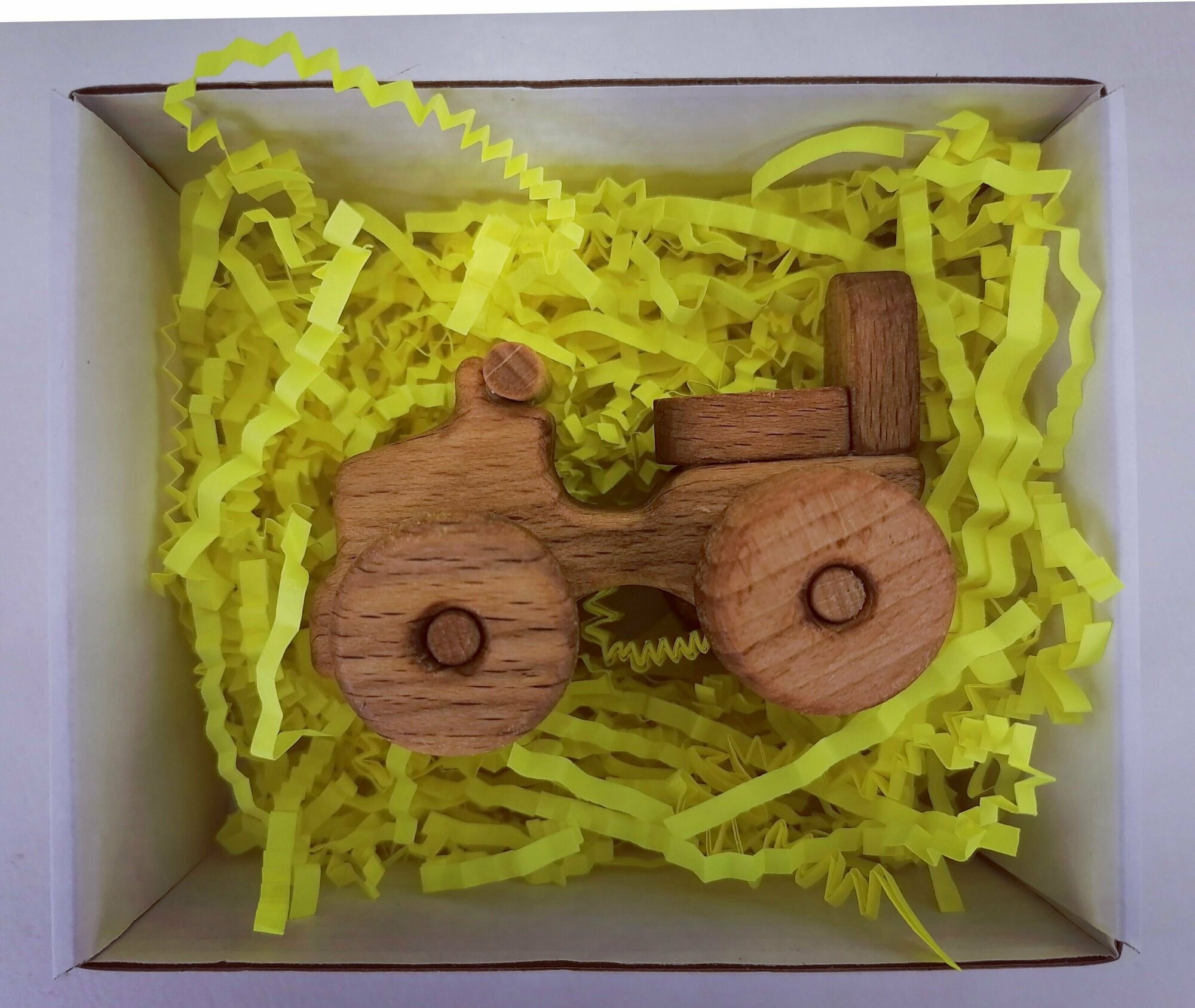 Квадроцикл - деревянная мини машинка в подарочной упаковке