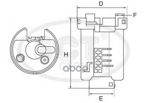 Топливный фильтр HYUNDAI/KIA SONATA/MAGENTIS 2.0-2.7 01-06 SCT арт. st397