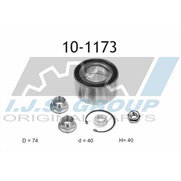 IJS 10-1173 к-кт подшипника ступ. пер\ Audi (Ауди) a3, Skoda (Шкода) Octavia (Октавия) 96, VW Golf (Гольф)