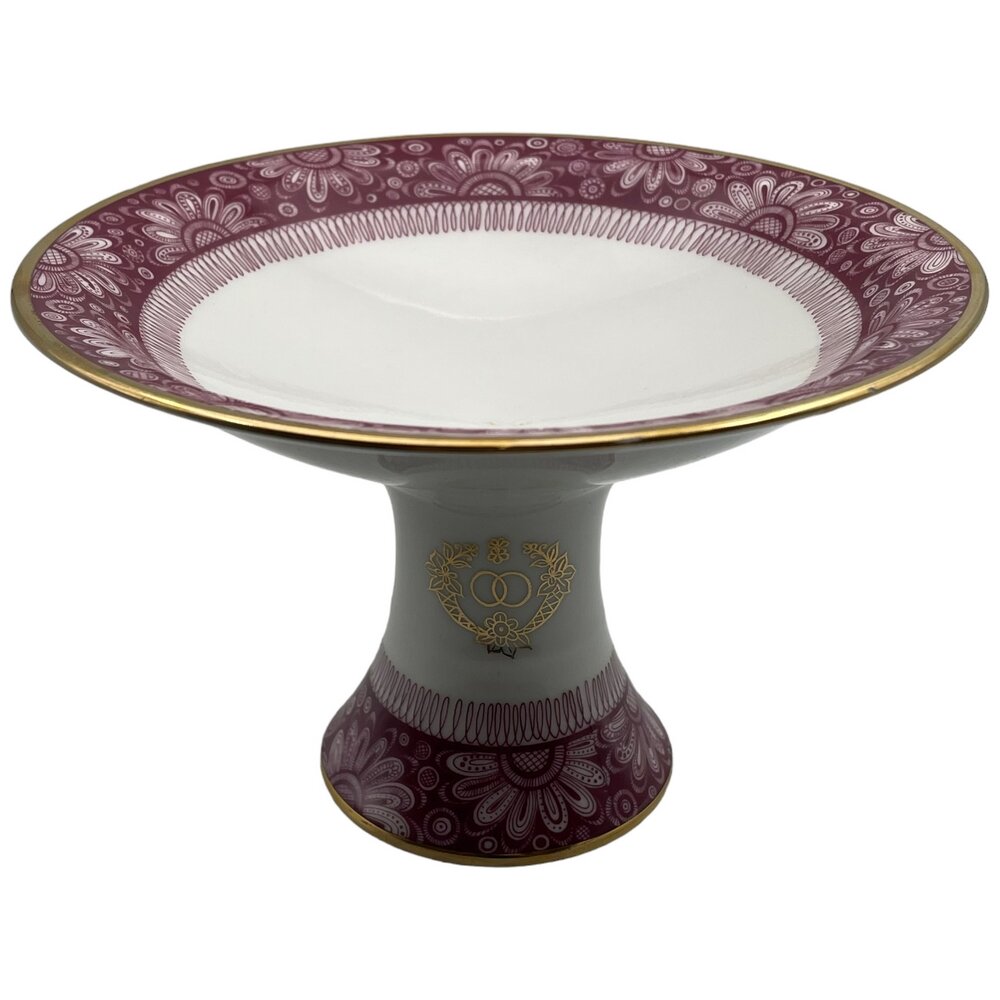 Конфетница "Свадебная", фарфор, позолота, форма "Молодежная", 1966-1970 гг, ЛФЗ, СССР