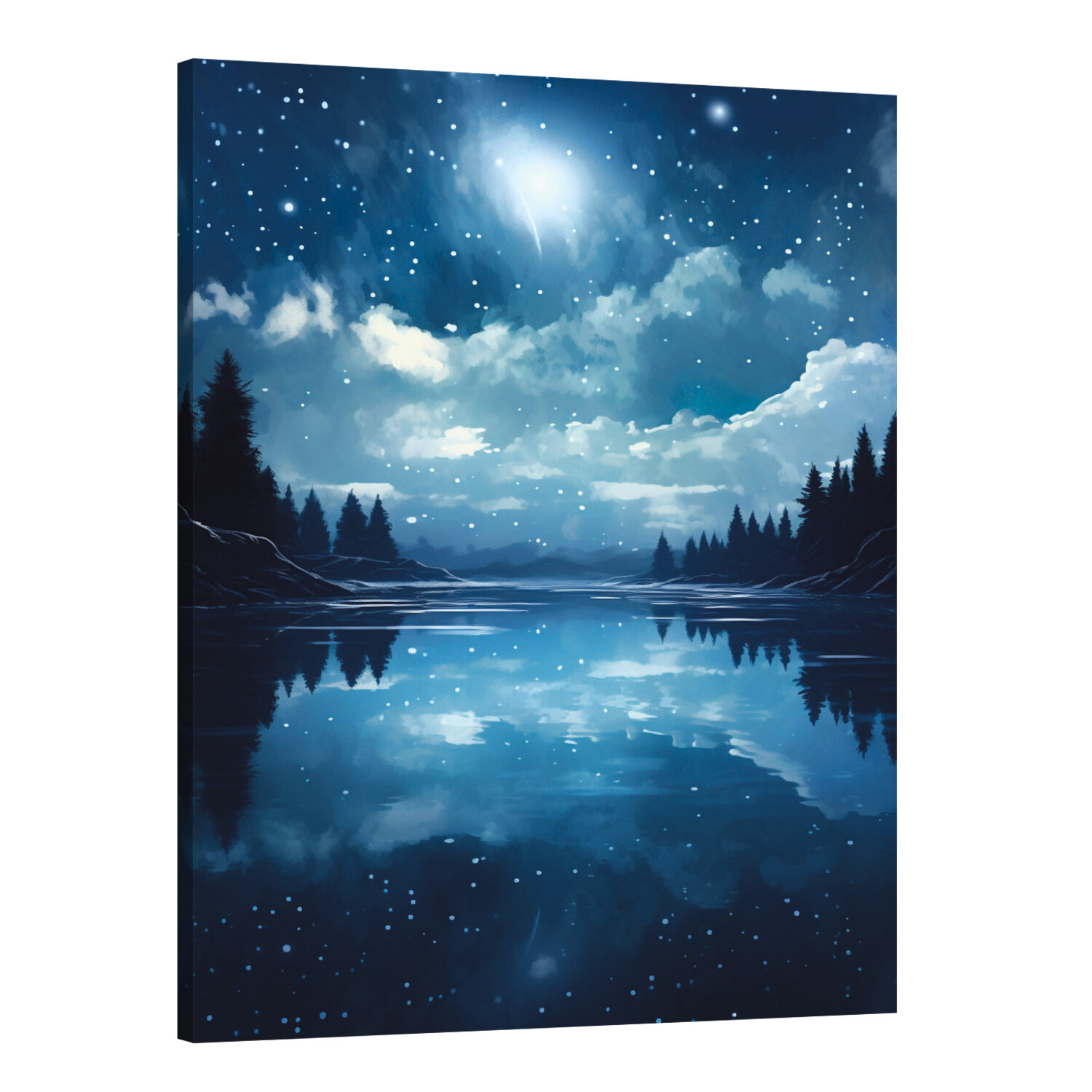 Интерьерная картина 50х70 "Лунное зеркало"