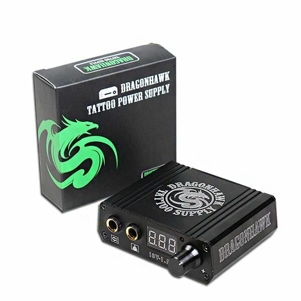 Блок питания для тату и татуажа с двумя режимами работы DragonHawk P077 Black