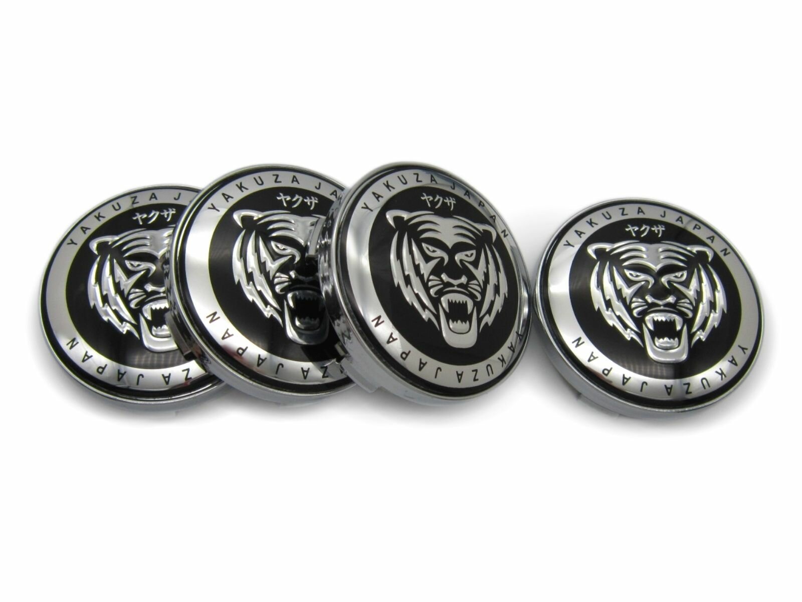 Колпачки, заглушки на литые диски YAKUZA Japan 60/56 мм, комплект 4 шт.