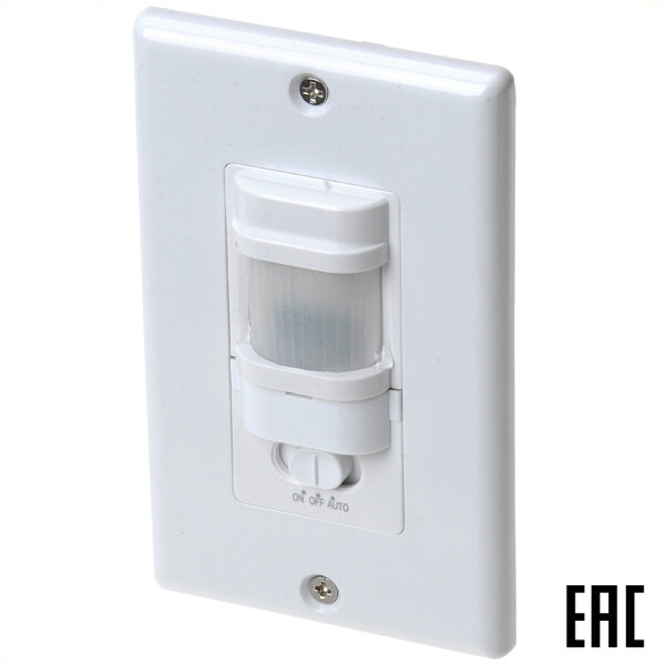 Датчик движения Б0004261 MD09 встраиваемый макс. мощность 500Вт 180 град 9м белый IP20 (ЭРА)