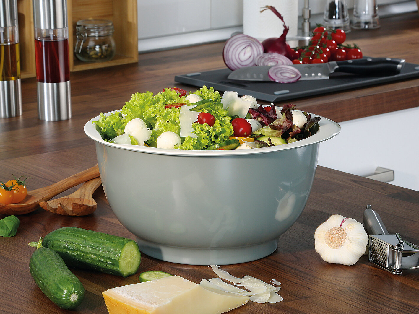 Миска BAKE, d-28 см, h-13,5 см, 4 л, серый