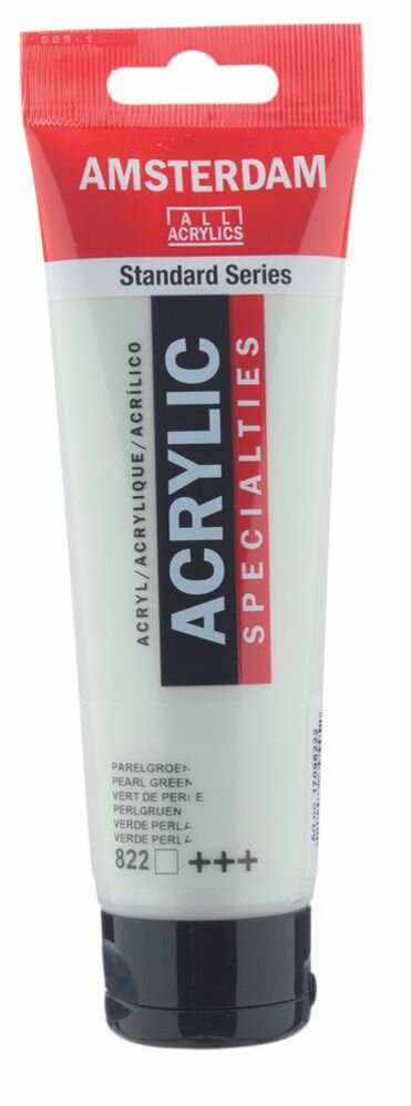 Краска акриловая AMSTERDAM цв.№822 зеленый перламутровый