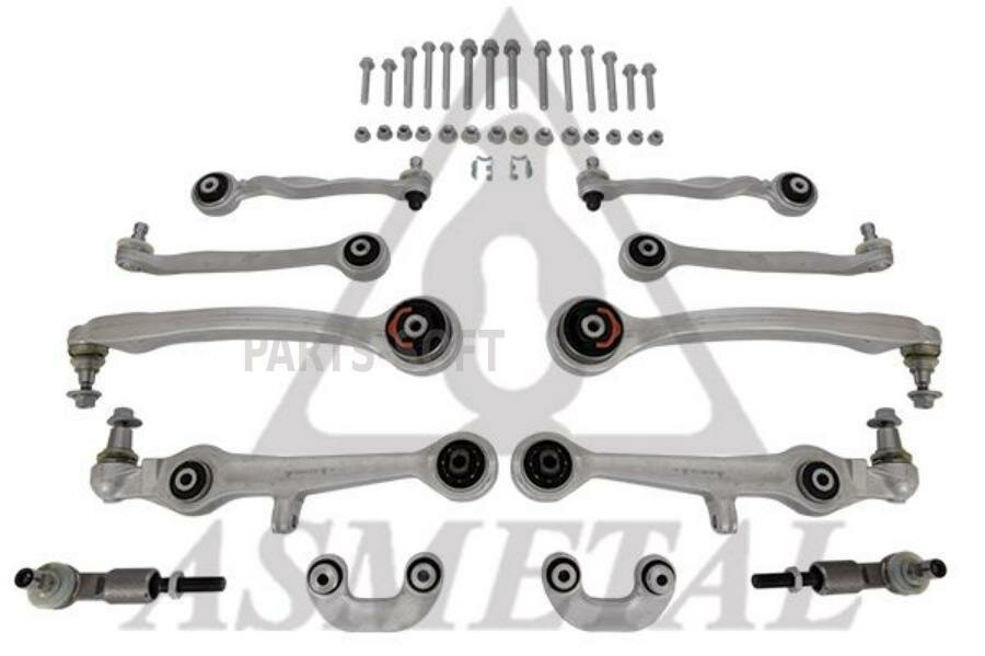 Комплект рычагов подвески VOLKSWAGEN PASSAT V 1997-01 AS METAL арт. 13AU0200