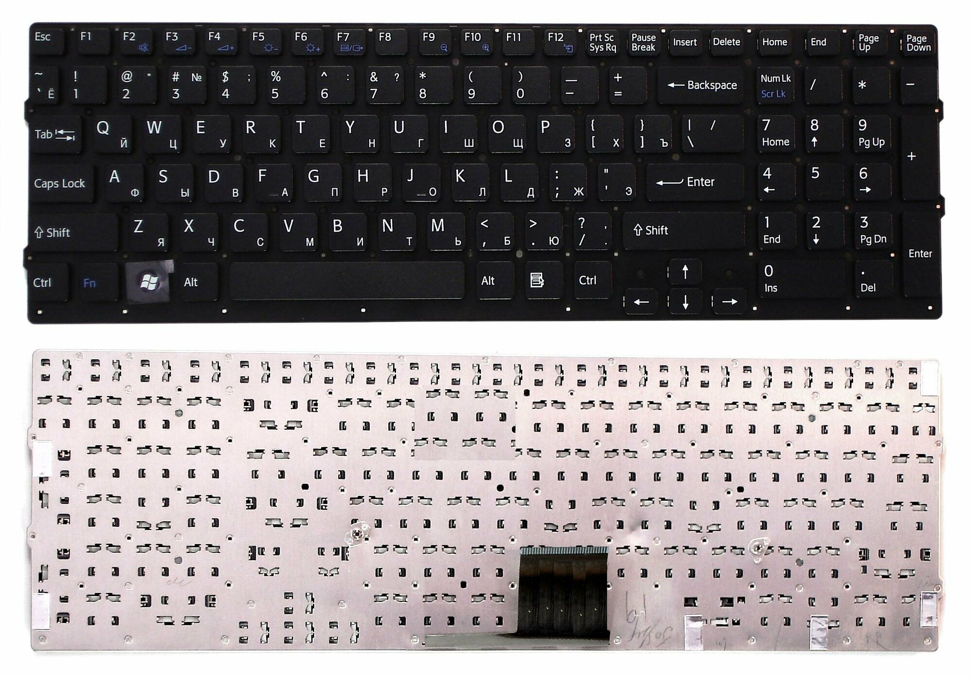Клавиатура для ноутбука Sony Vaio VPC-EC черная