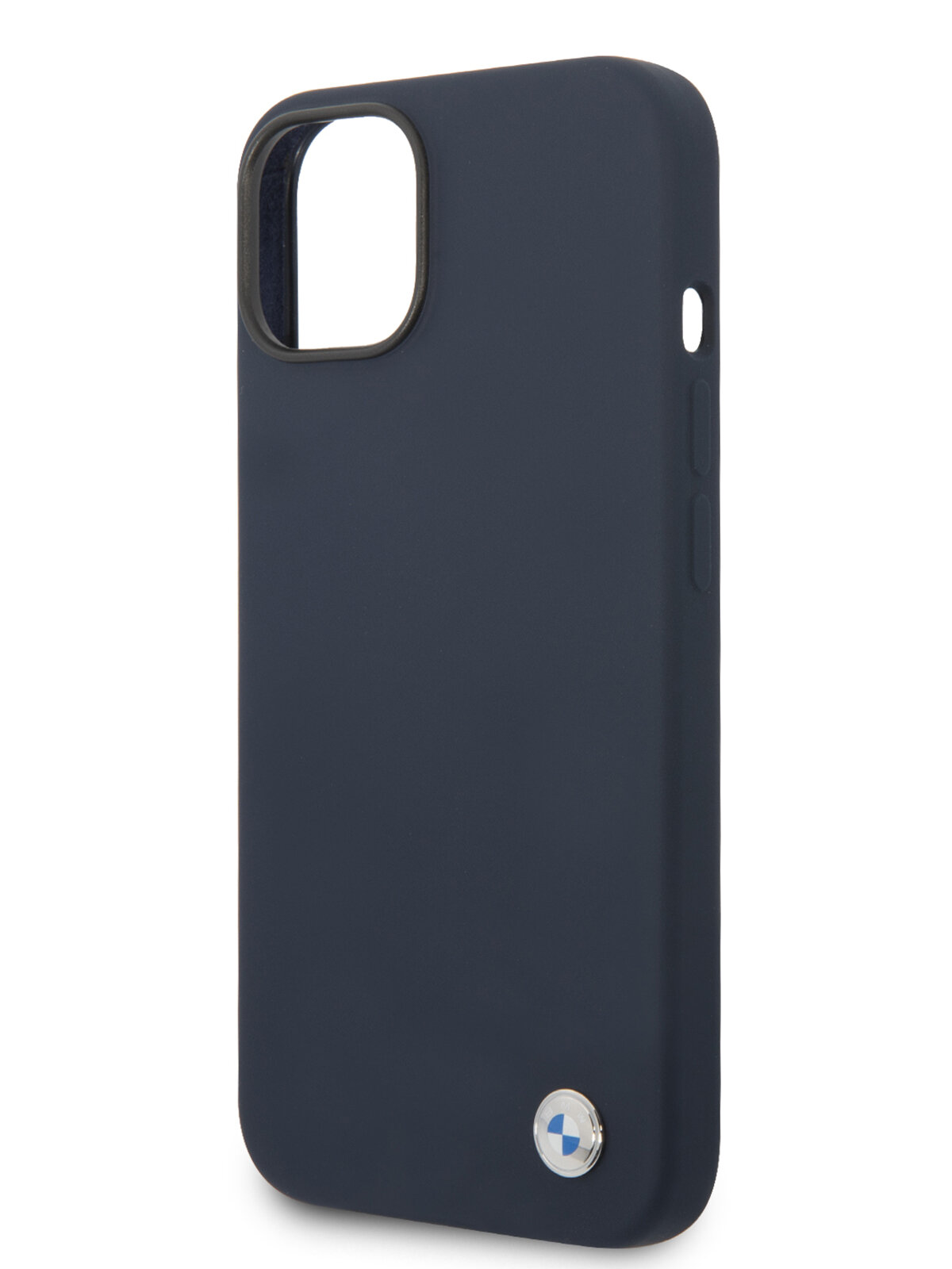 BMW для iPhone 14 чехол Signature Liquid silicone Metal logo Hard Navy