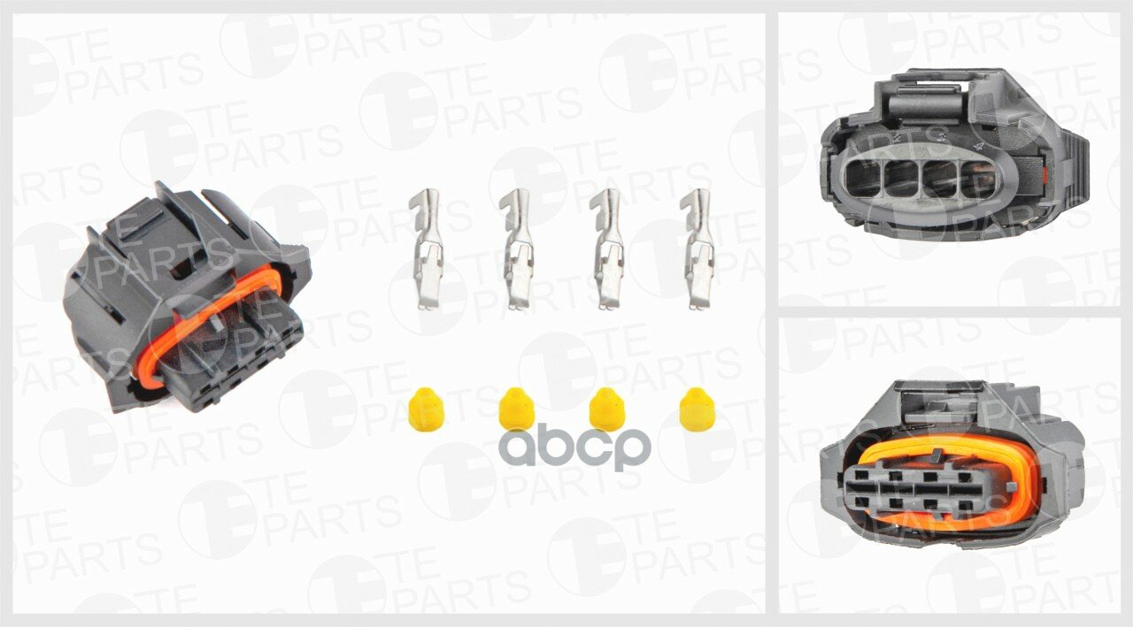Разъём 4х контактный К-тация: 4-pin, 4 уплотнения BOSCH, DAF, IVECO / MAN, MB TE PARTS арт. 7343736