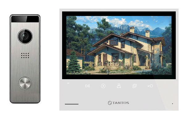 Комплект видеодомофона для дома Tantos Selina HD M Tuya (Wi-Fi) и Triniti HD