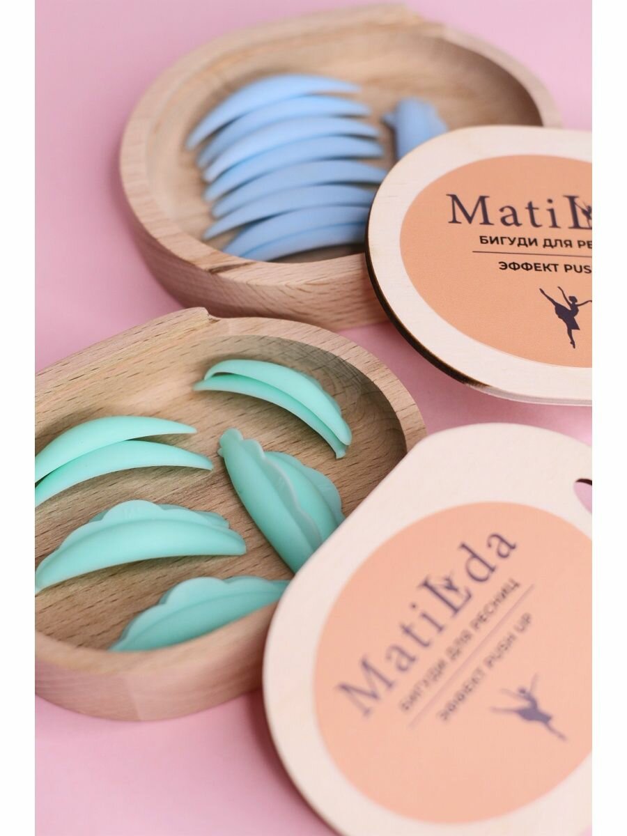 Валики для ламинирования ресниц (цвет небесно-голубой)