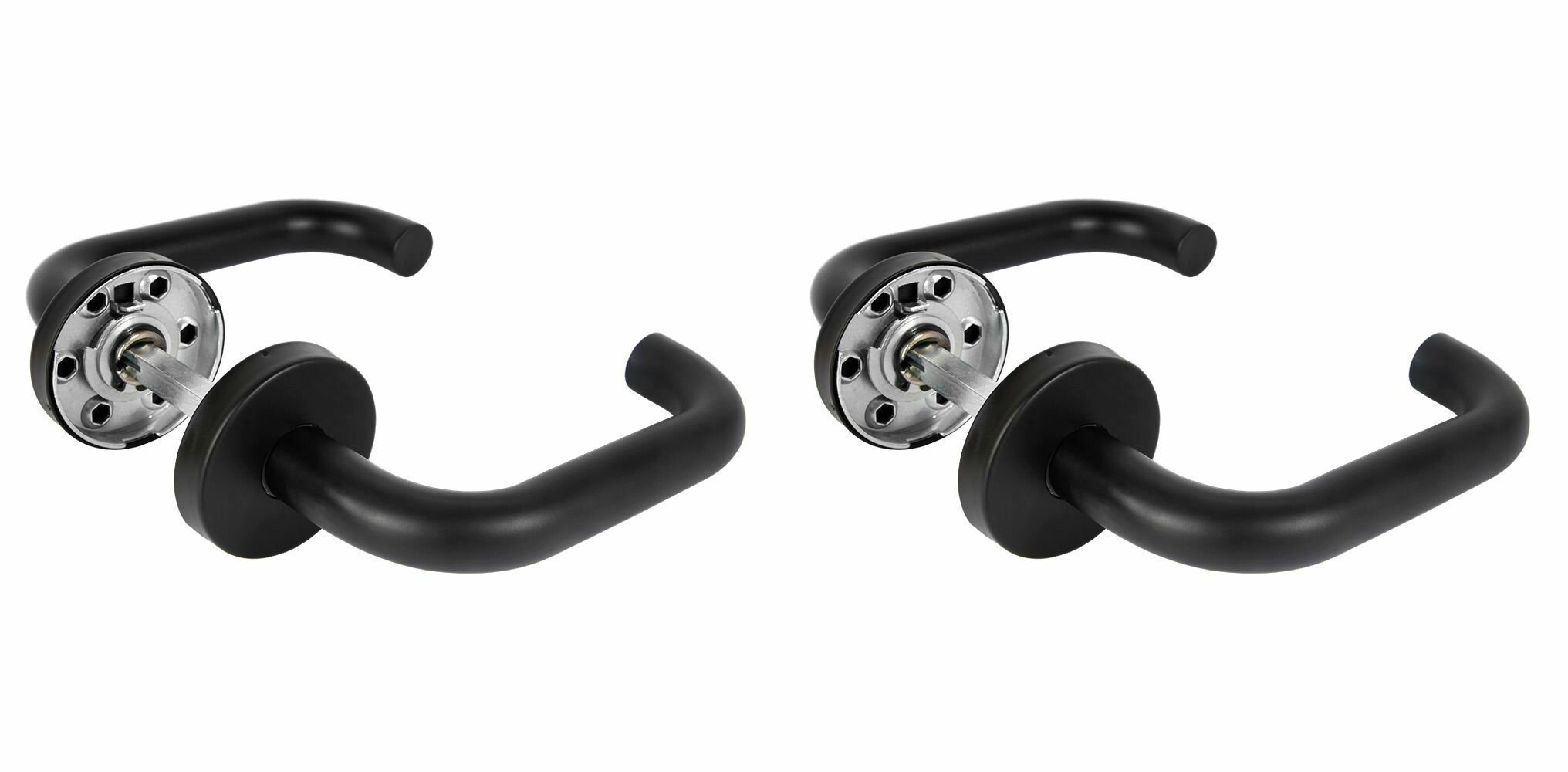 Ручка раздельная Fuaro R. DSS201-0203/19 (DSS-0203/19), нержавейка 201, нержавеющая сталь , квадрат 8x110 мм, черный (комплект 2 штуки)