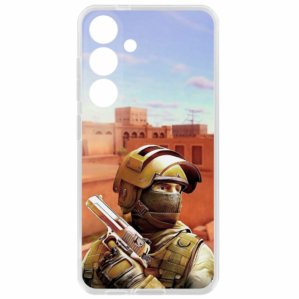 Чехол-накладка Krutoff Clear Case Cтандофф 2 (Standoff 2) - Спец для Samsung Galaxy S24+