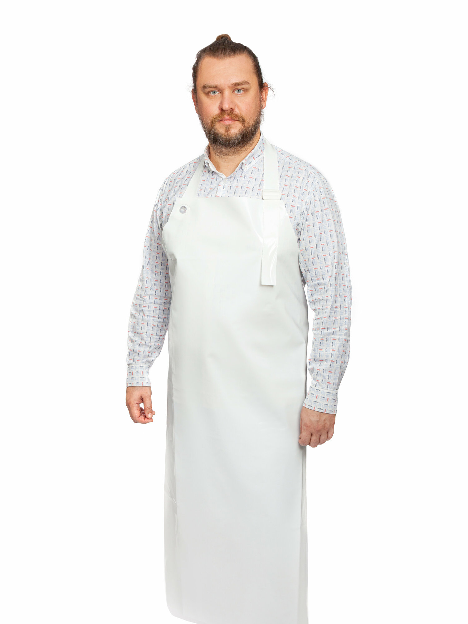 Фартук мясника рабочий влагозащитный полиуретановый (TPU), размер 120х100 см