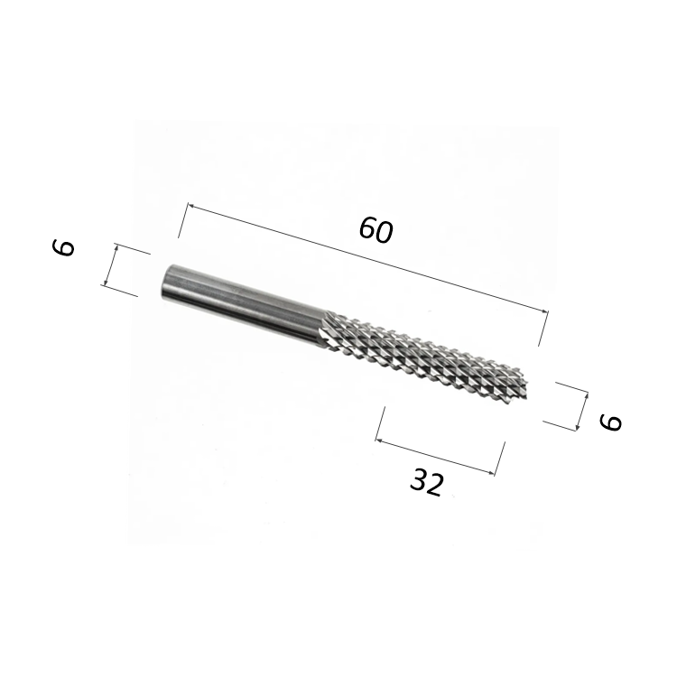 Фреза DJTOL AST632 рашпильная кукуруза (по дереву, композиту (АКП), пластику)