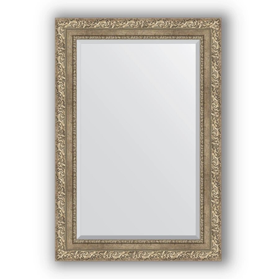 Зеркало 65x95 см виньетка античное серебро Evoform Exclusive BY 3435