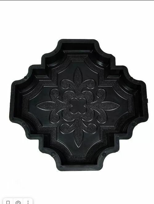 Форма для тротуарной плитки Клевер краковский Большой (29,5x29,5x4.5 мм)-5шт.