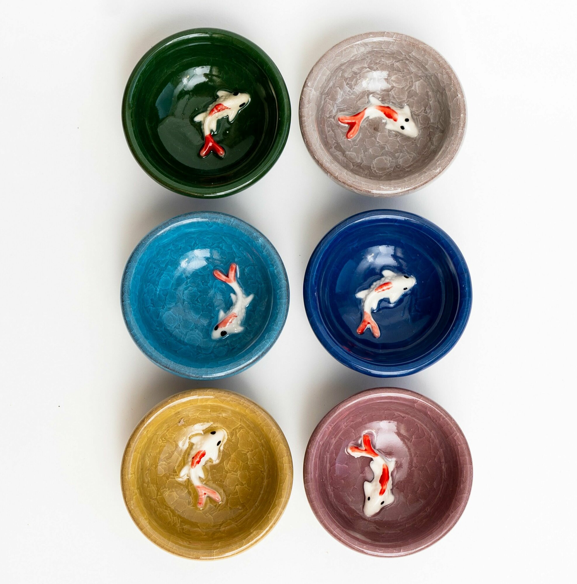 Набор пиал для чая Карп Кои 50мл 6 шт