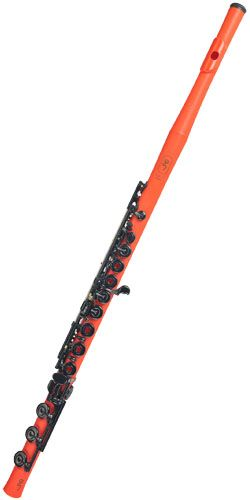 Flute Guo New Voice Fire Brick - Флейта с корпусом из композитного материала в линию с резонаторами и си-коленом. Цвет E красный