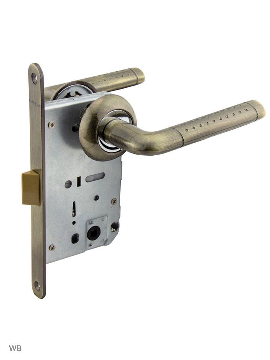 Защелка с ручками MARLOK 96/5403 межосевое 96 мм (Тип 5) АВ (бронза)