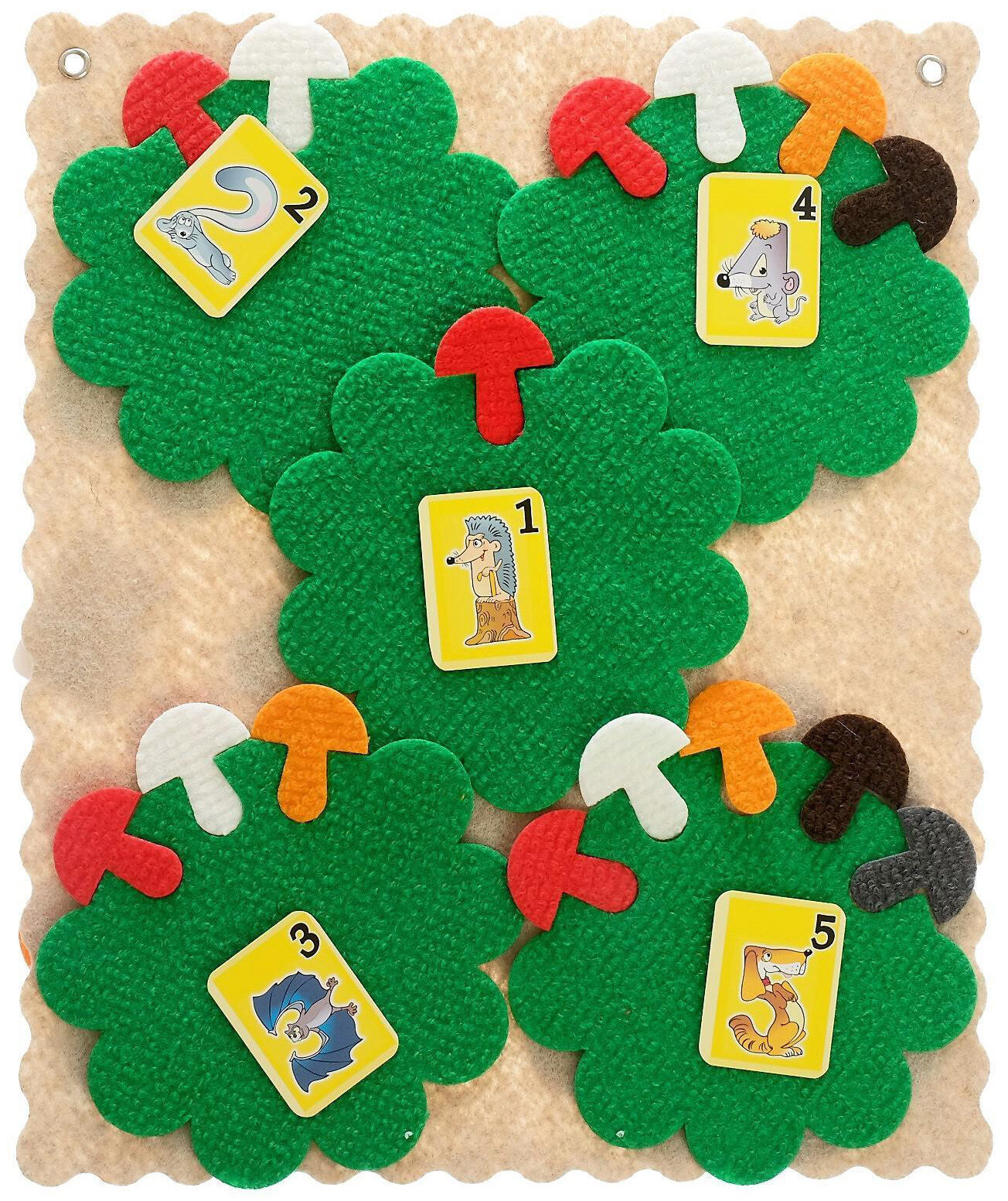 Дидактический набор Воскобовича "Математические корзинки Ларчик 10", развивающая игра из ковролина на мелкую моторику, обучение счету, учим цифры и цвета