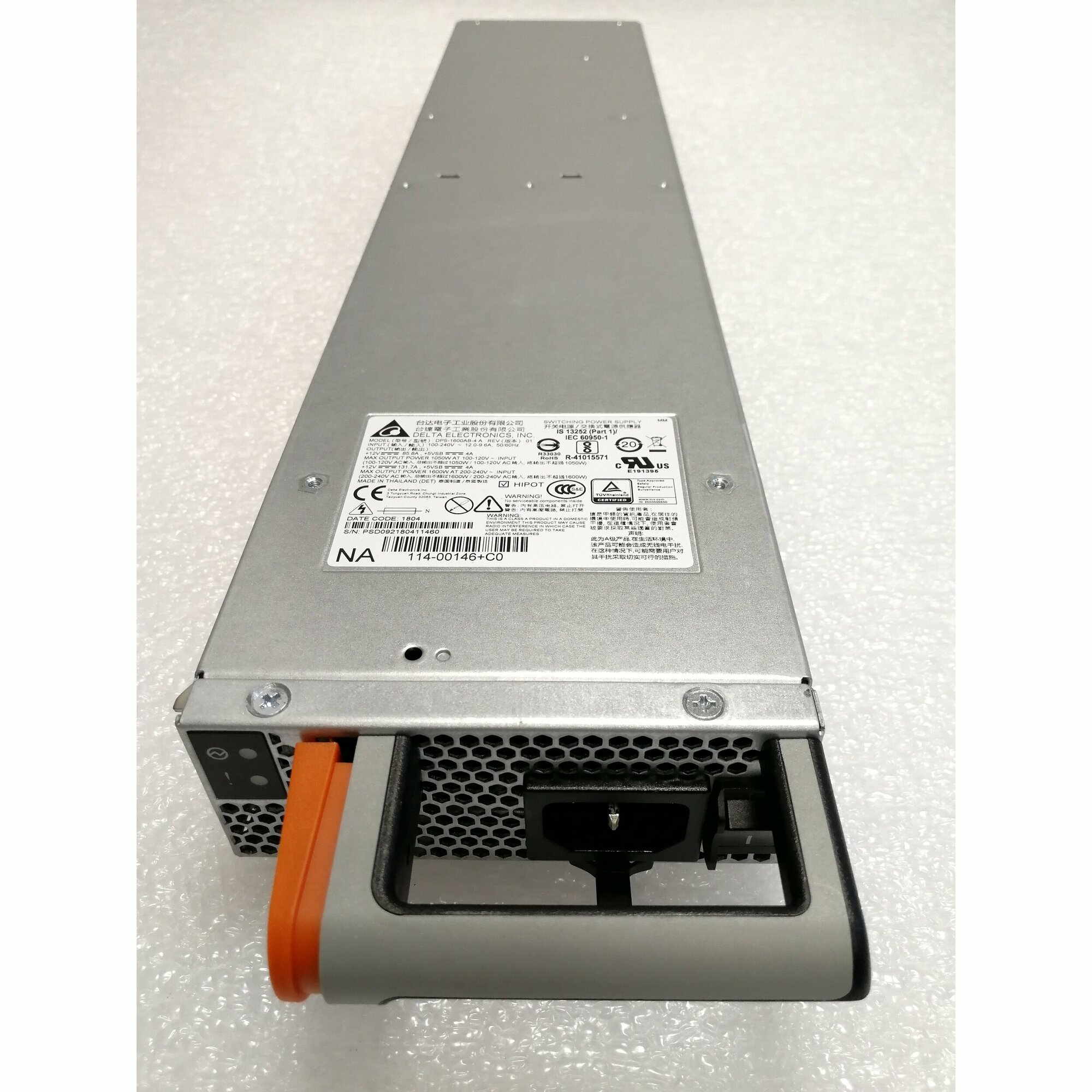 Блок питания Delta X97600A 114-00146 DPS-1600AB-4 AFF A900 A700 для СХД NETAPP FAS9500 9000 X97600A 1600W Platinum