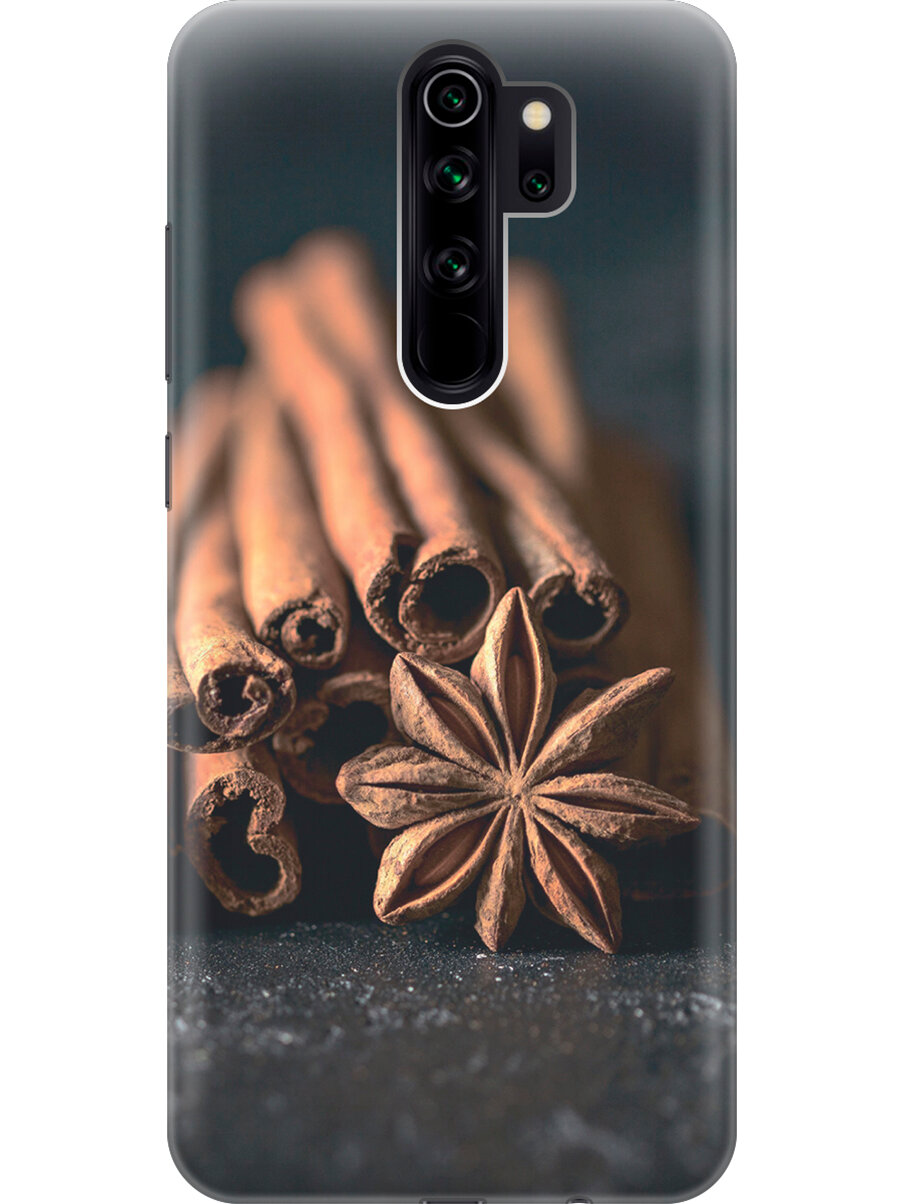 Силиконовый чехол на Xiaomi Redmi Note 8 Pro, Сяоми Редми Ноут 8 Про с принтом "Корица"
