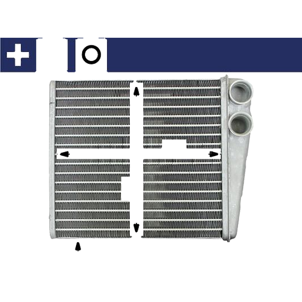 MAHLE ORIGINAL AH 208 000S (AH208000S) радиатор печки\ Audi (Ауди) a3, Skoda (Шкода) octavia, VW Golf (Гольф) V 03