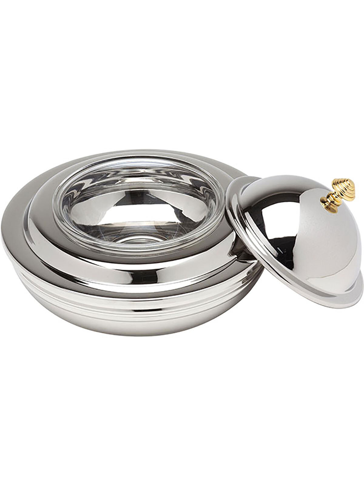 Икорница с крышкой Eternum с емкостью для льда, металлическая