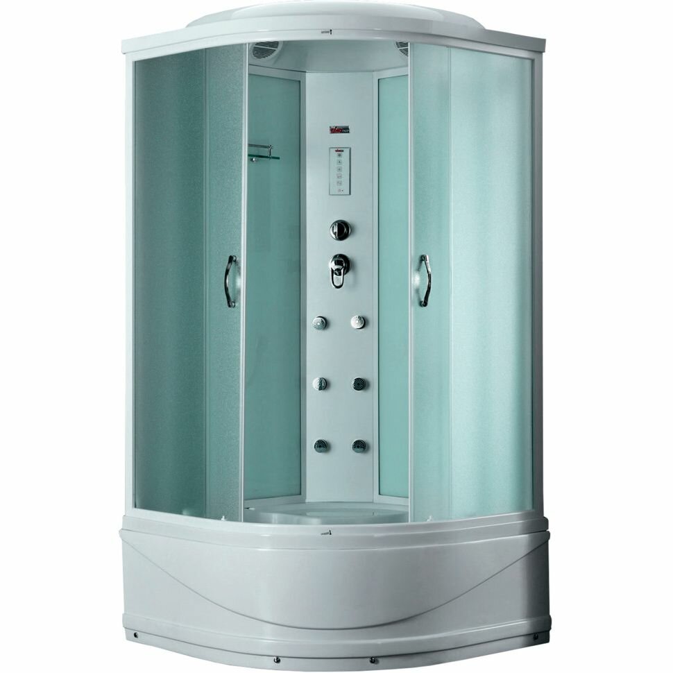 Душевая кабина Timo (Тимо) Eco TE-0780 цвет профиля белый, стекло матовое 4 мм 80х218х80 см