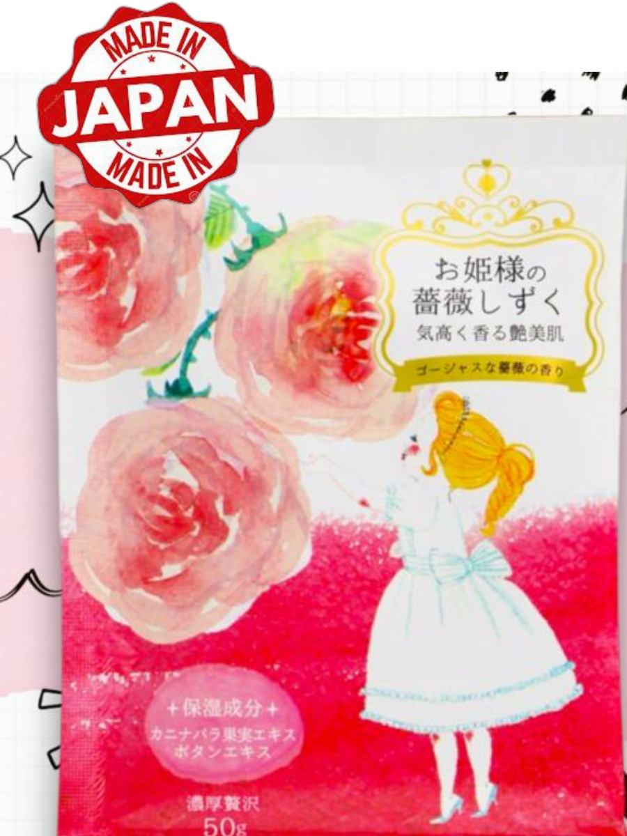 Соль KOKUBO для принятия ванны "Novopin Princess Bath time" с ароматом розовых лепестков