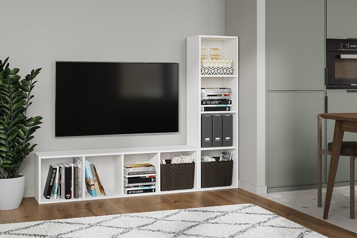 Шкаф книжный стеллаж Билли Billy по мотивам Икея Ikea без ящиков 189x39x147