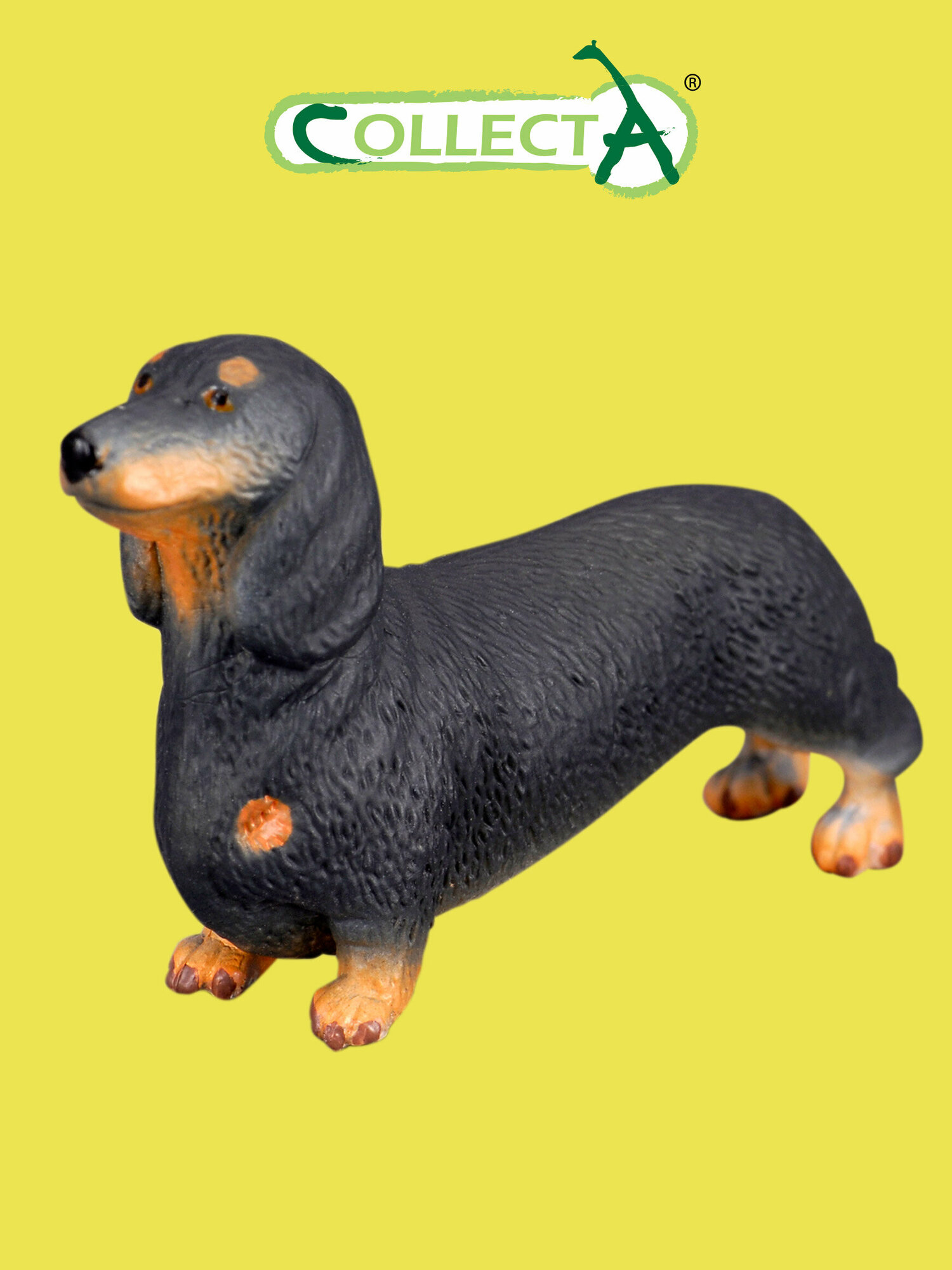 Фигурка животного Collecta "Собака Такса" высота 3 см, 88185b