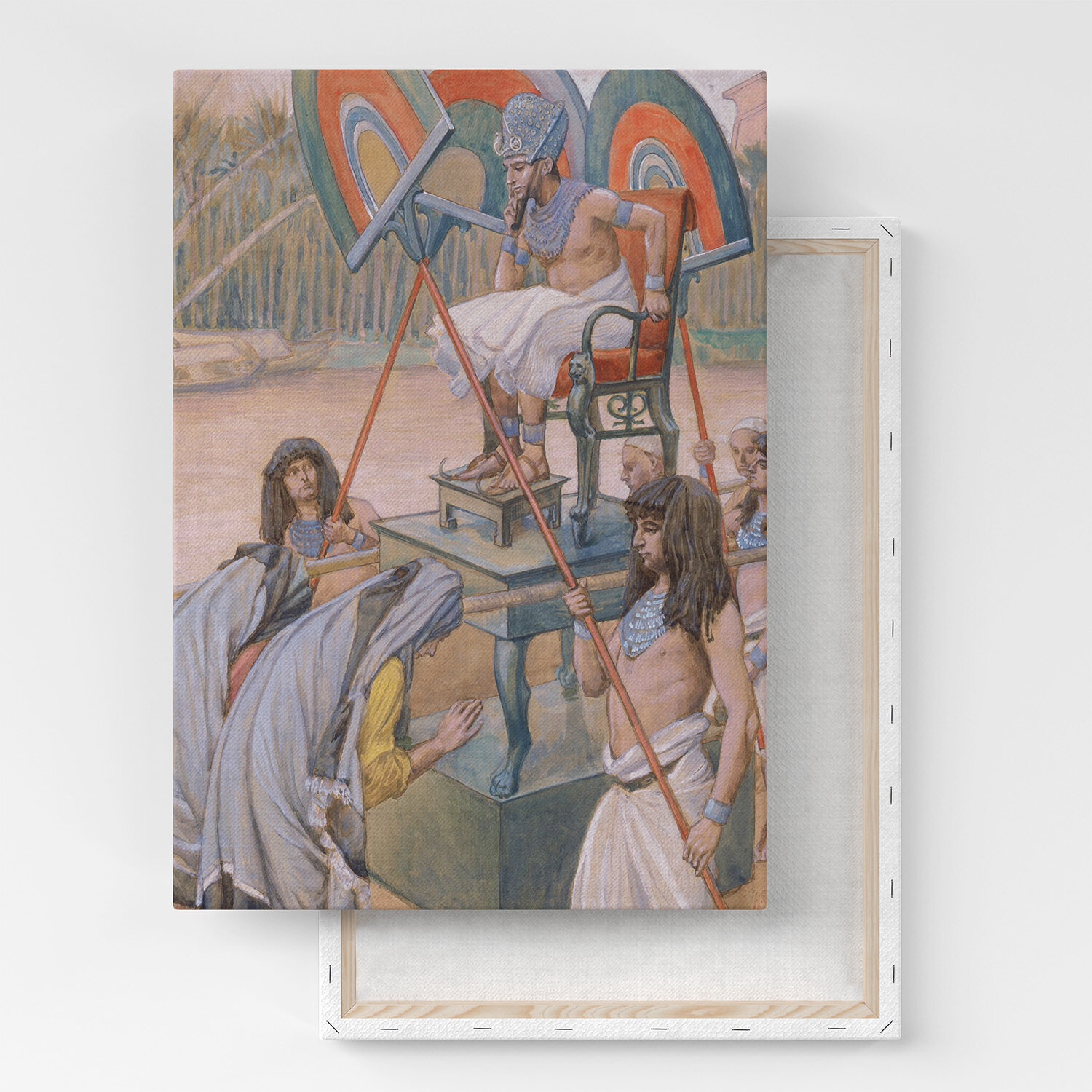 Картина на холсте, репродукция / Джеймс Тиссо - Pharaoh and the Midwives / Размер 60 x 80 см