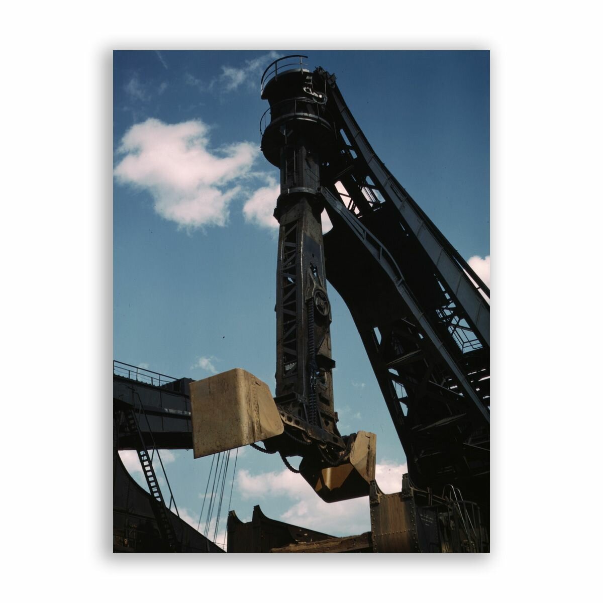 Постер, плакат на бумаге / Американские индустриальные ретро фотографии / Размер 30 x 40 см