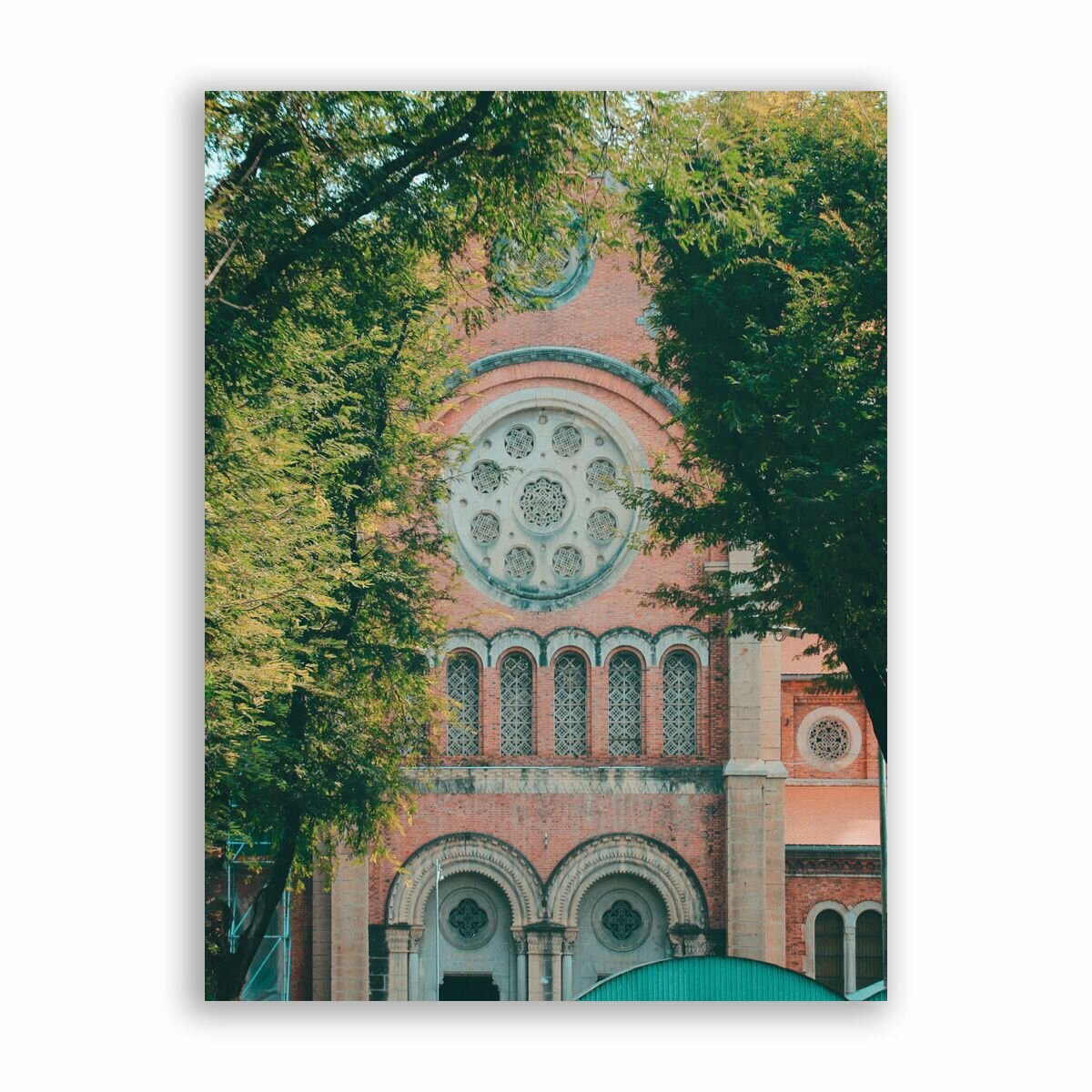 Постер, плакат на бумаге / Вьетнам - Архитектура / Размер 30 x 40 см