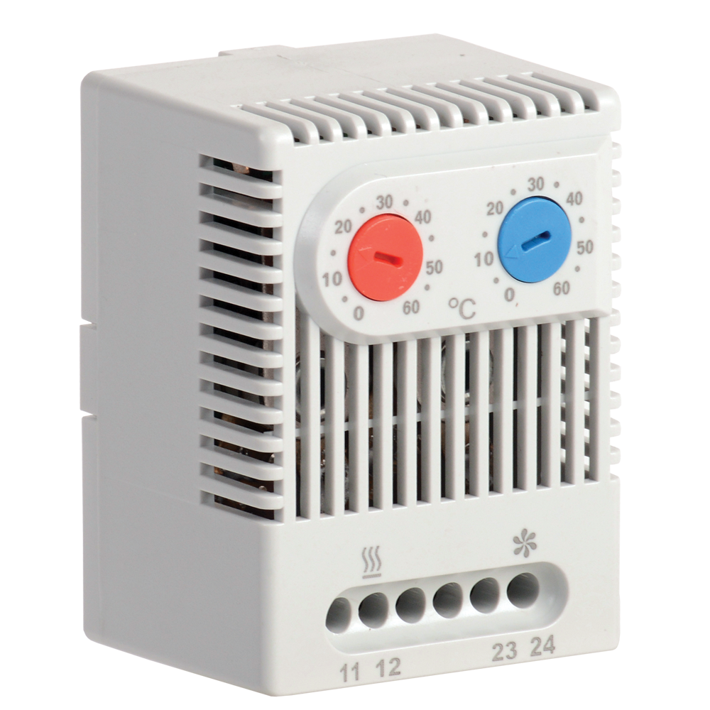 Термостат двухканальный от 0 до +60 °C NO+NC, IEK YCE-DTNO-NC-60 (1 шт.)