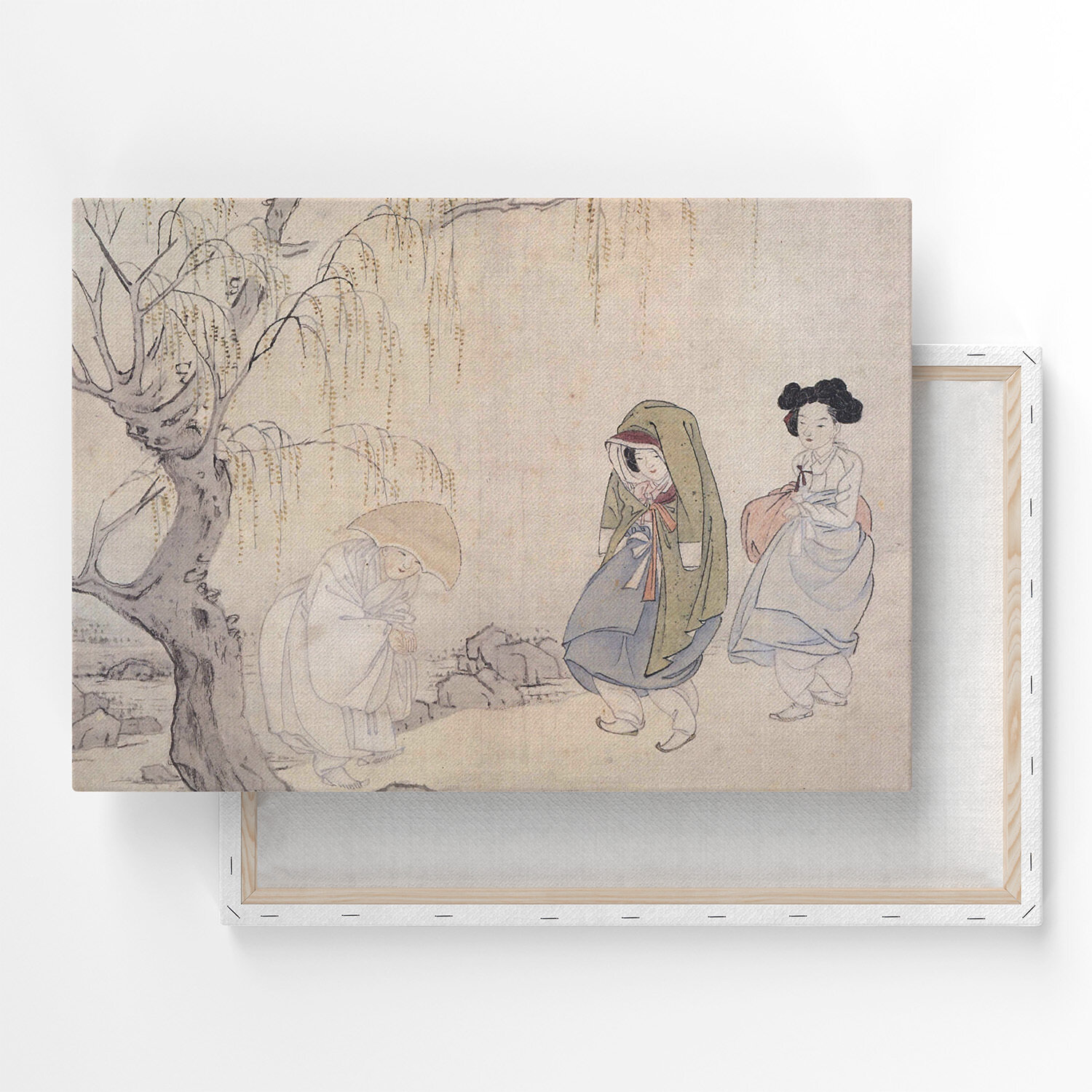 Картина на холсте, репродукция / Син Юн Бок - Буддийская монахиня / Размер 30 x 40 см